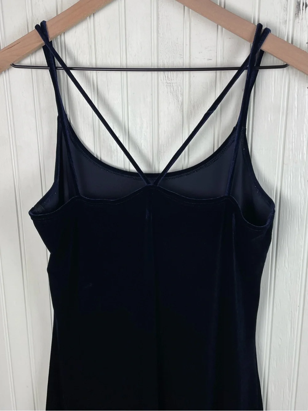 Vintage | Dresses | Vintage 9s Y2k Deep Blue Velvet Glitter Flower Maxi ...